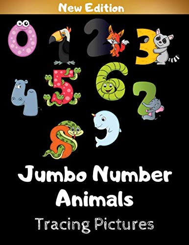 Jumbo Number Animals Tracing Pictures: Easy Cool Tracing Images ...
