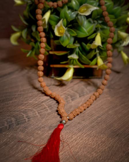 VDesign Jaap Mala Mahadev ki Mala 108 Beads Rudraksha Mala Natural ...
