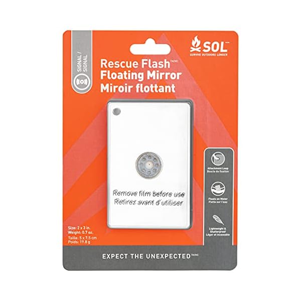 Survive Outdoors Longer Rescue Flash Floating Signaling Mirror – 2 Pack ...