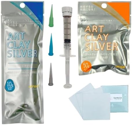 Amazon.com: Art Clay Silver Syringe - 3 Tips - 10g - New Formula : Arts ...