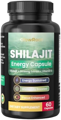 Amazon.com: GlowRoot Shilajit Capsules, Shilajit Extract with Natural ...