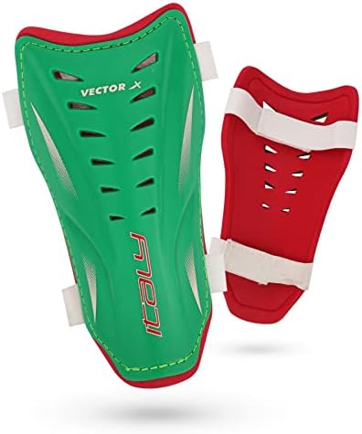 Buy Vector X SHINPAD_Italy_L Shin Guard, L (Green-Red) Online at Low ...