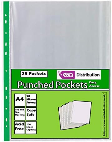 100 Pack of Premium Quality A4 90 Micron Ultra-Durable Clear ...