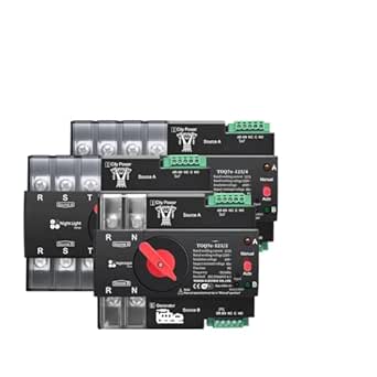 1PC 3P ATS 100A 230V Dual Power Automatic Transfer Selector Switch ...