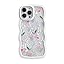 Amazon.com: UEEBAI Wave Frame Clear Case for iPhone 13 Pro Max 6.7 inch, Wavy Flower Case Pretty ...