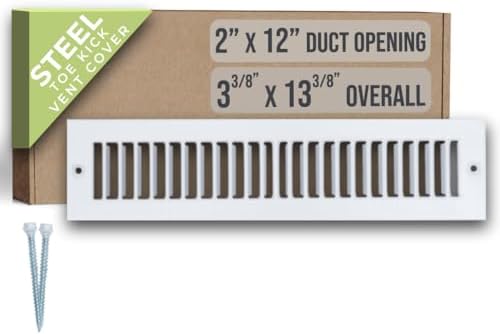 PATIKIL 12 x 3 Inch Door Air Vent Cover, Aluminum Grille Ventilation ...