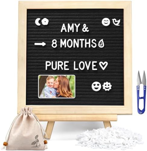 Amazon.com : Pink Felt Letter Board, Message Board Adjustable Stand ...