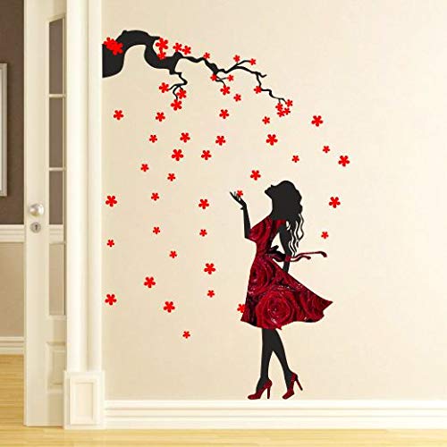 creatick studio Polyvinyl Chloride, Vinyl Botanical Wall Sticker 152x103 cm : Amazon.in: Home ...