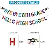 Amazon.com: Bye 8th Grade Hello High School Banner 8th Grade Graduation ...