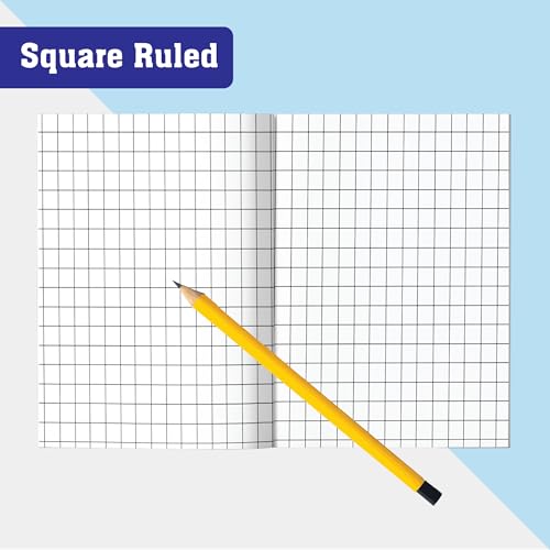 Square Ruled Maths Notebooks | Maths Practice Notebook | 172 Ruled ...