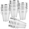 Amazon.com: SINJEUN 40 Pack 4.5 x 5 Inch Galvanized Metal Buckets ...