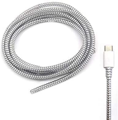 Metal Spring Cable Protector for Charging Cables | Flexible Stainless ...