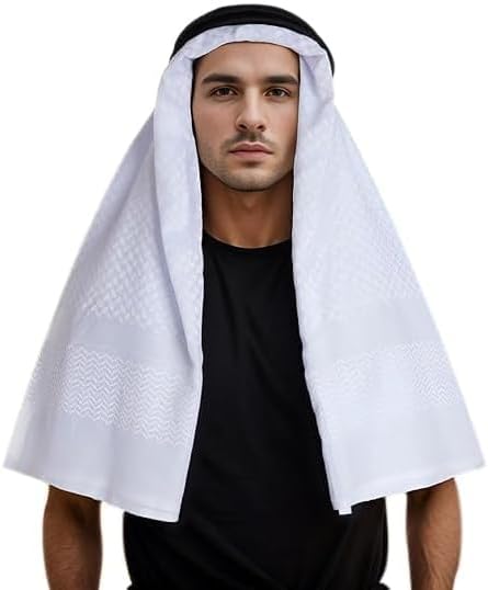 Arab Turban Head Scarf Tactical Desert Neck Gaiter Head Scarf for Men ...