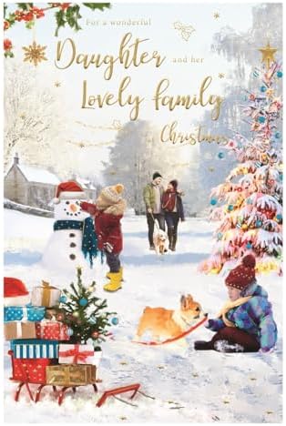 ICG Wonderful Daughter and her Family Christmas Card - Family Playing ...