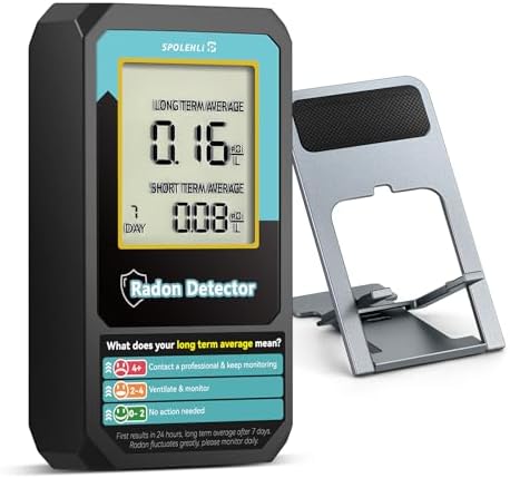 Home Radon Detector, Portable Radon Meter, Elifecity Long and Short ...