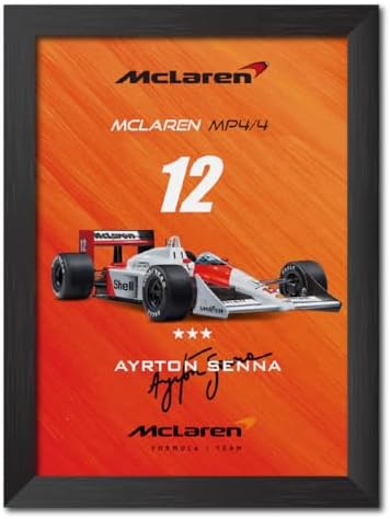TenorArts Ayrton Senna Poster Frame McLaren MP4 F1 Racing Car 1988 ...