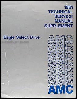1981 Eagle Select Drive Repair Shop Manual Original Supplement : Amazon ...