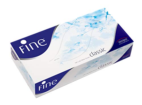 Fine Classic Facial Tissues (100 X 2 PLY - 200 Sheets)- Pack of 6-6000 ...