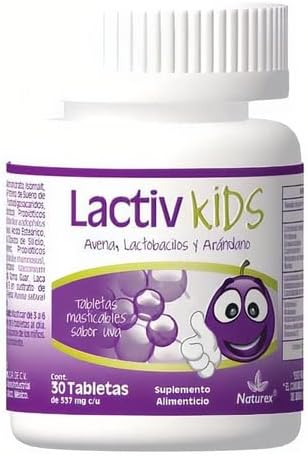 Kaxilu Lactiv Kids avena lactobacilos y arándano 30 tabletas : Amazon ...