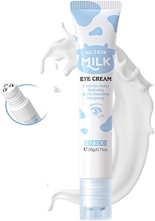 Amazon.com: ARAKY Milk Under Eye Cream Roll-On, Triple Roll & Glow the ...