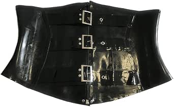 Amazon.com: JUMJOY Handmade 1mm Black Latex Waist Trainer Corset Gummi ...