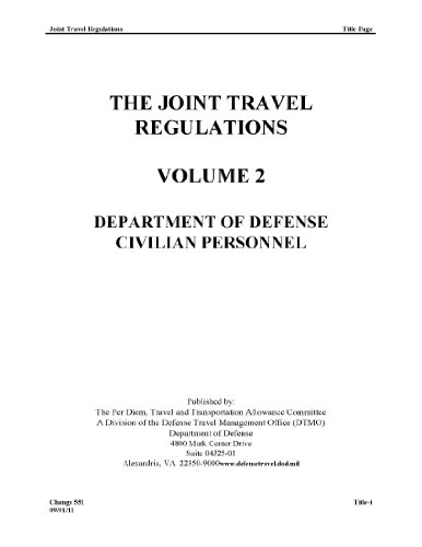 Amazon | Joint Federal Travel Regulation (JTR) - Volume 2 (Department ...