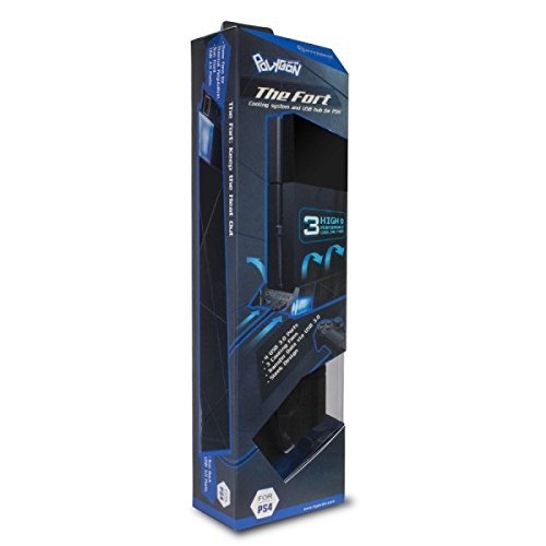 Buy Hyperkin PS4 Polygon The Fort Vertical Cooling Fan Console Stand ...