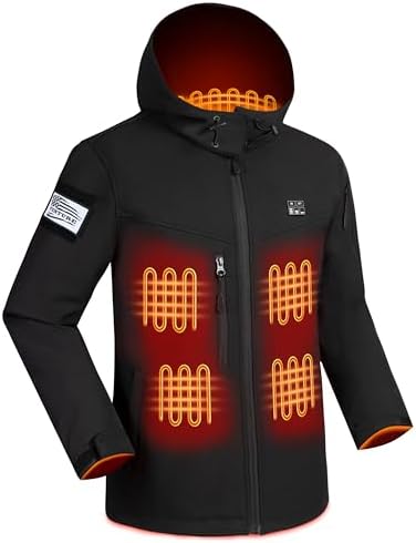 Vencede Womens Heated Jacket with 10000mAh Battery Pack, Soft Shell ...
