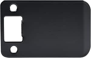 Designers Impressions Matte Black 3" Inch Extended Lip Strike Plate ...