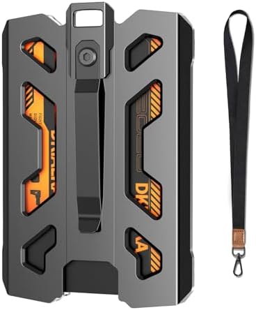 Amazon.com : Aluminum Badge Holder, Metal ID Badge Holder with Lanyard ...