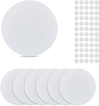 SUPERFINDINGS 8Pcs Wall Hole Cover Sheets with 60PCS Plastic Stickers ...
