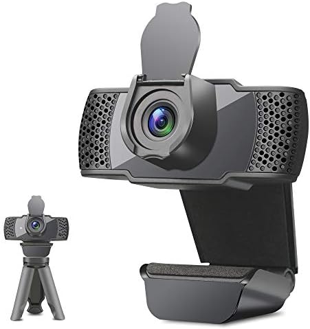 1080P Webcam with Microphone for Desktop,USB Webcam with Tripod and ...
