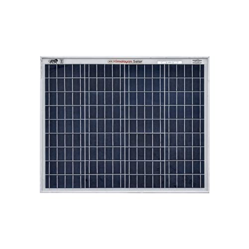 Himalayan Solar Polycrystalline 55 Watt - 12 Volt Solar Panel for Home ...