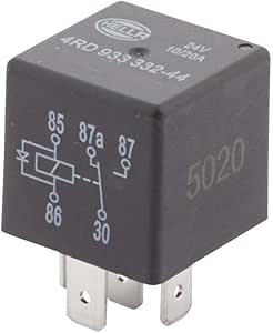 HELLA 4RD 933 332-441 Relay, main current - 24V - 5-pin connector ...