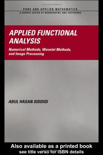 Applied Functional Analysis: Numerical Methods, Wavelet Methods, and ...