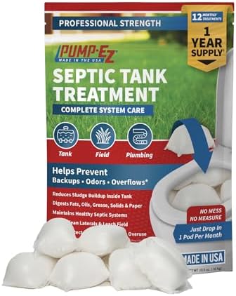 Amazon.com: Pump-EZ Septic Tank Treatment Pods, 1-Year Supply Home ...