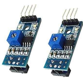 ControllersTech 2 PCs of TCRT5000 Dual Channel Line Tracking Sensor ...