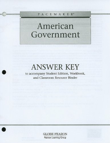 Amazon.com: Pacemaker American Government: Answer Key: 9780130236104 ...