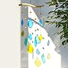 Amazon.com : Glass Wind Chimes for Outside,23.4" Window Hang Wind ...