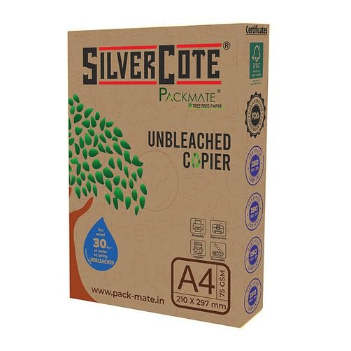 PackMate Silver Cote Unbleached Natural Shade White Copier | 100% ...