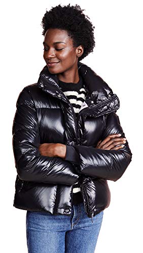 SAM. Women's Andi Short Down Jacket, Jet/Wisteria, Black, Blue, Medium (B07HZ5XYRP) | Amazon ...