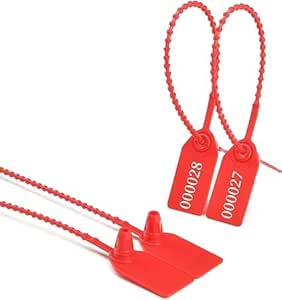 Amazon.com: Security Seals, 10-Pack Plastic Wire Tags, Red, for ...