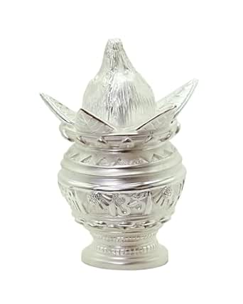 Silver Plated Kalash with SHRIPHAL Idols : Amazon.in: Home & Kitchen