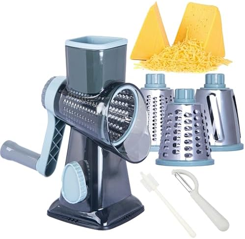 Amazon.com: Manual Rotary Cheese Grater with Handle - Vegetable Slicer ...