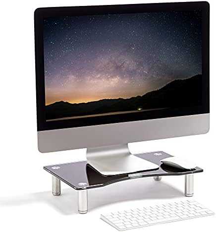 VonHaus Monitor Stand for Desks - Height Adjustable Screen Riser ...