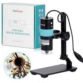Amazon.com: AmScope 1.3MP Professional Handheld Digital USB Microscope ...