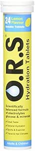 O.R.S Rehydration Salts Lemon Flavour Soluble Tablets - Tube of 24 ...