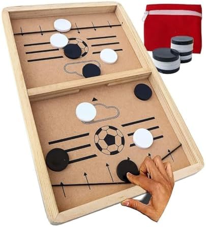 APKEY BRAND® String Air Hockey Table Board Game for Kids and Adults ...