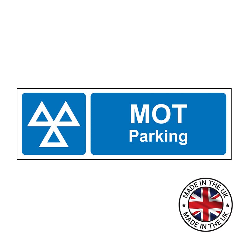 MOT Parking Garage Sign, Rigid PVC Board, 600mm x 200mm – BigaMart