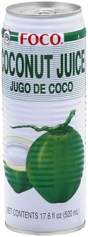 Amazon.com : FOCO Coconut Juice, 17.60 Ounce (Pack of 24) : Grocery ...